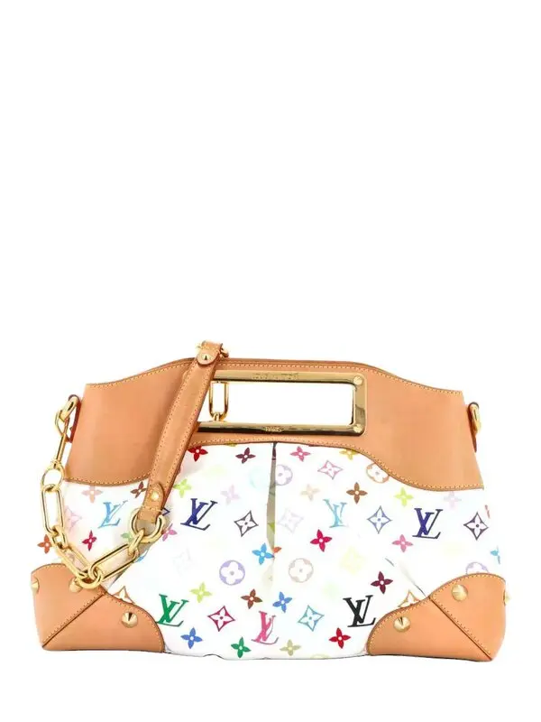LOUIS VUITTON Judy Handbag Monogram Multicolor Mm - White