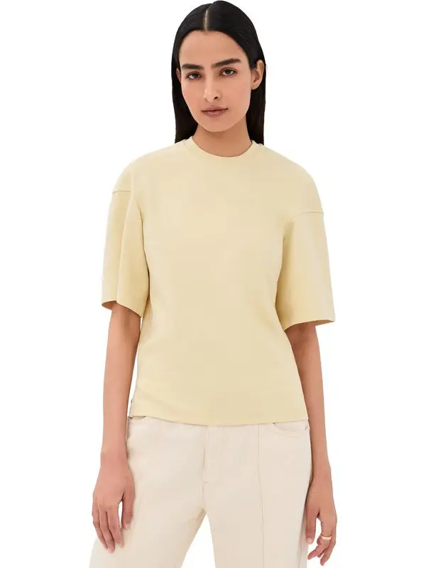 Ossou Short Sleeve Shale Tee - Butter