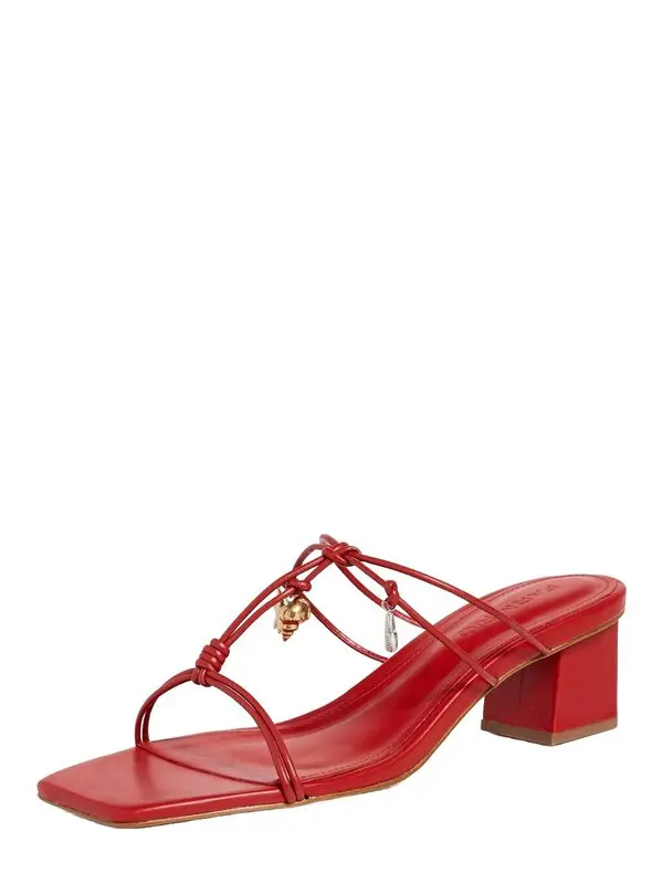 Farm Rio Block Heel Sandals - Scarlet