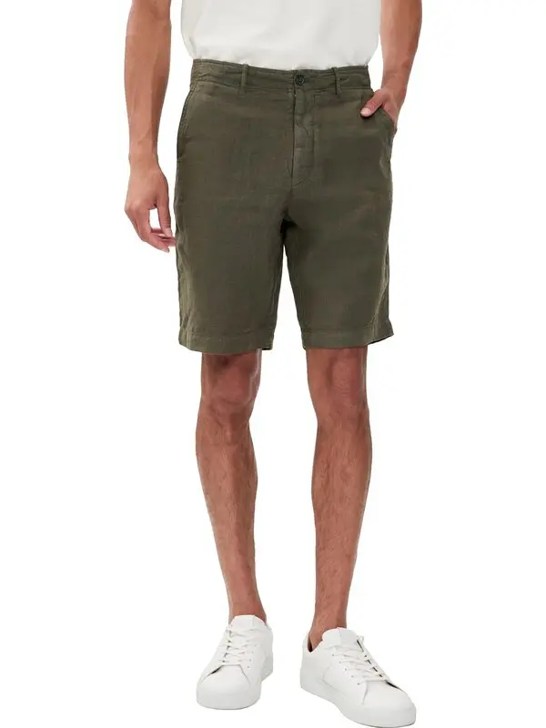 Fedeli Ajaccio Linen Shorts - Olive