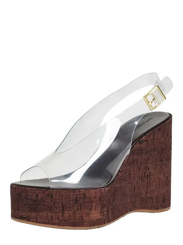 TONY BIANCO Valerie Jelly Wedges - Clear Vinylite
