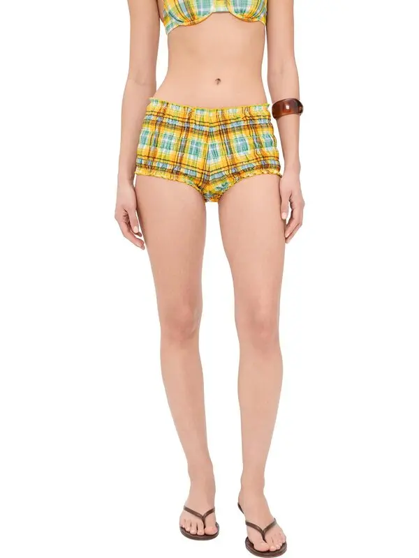 Solid & Striped The Mimi Shorts - Multi Plaid