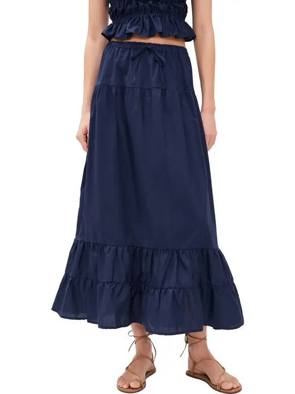Peixoto Riley Maxi Skirt - Navy