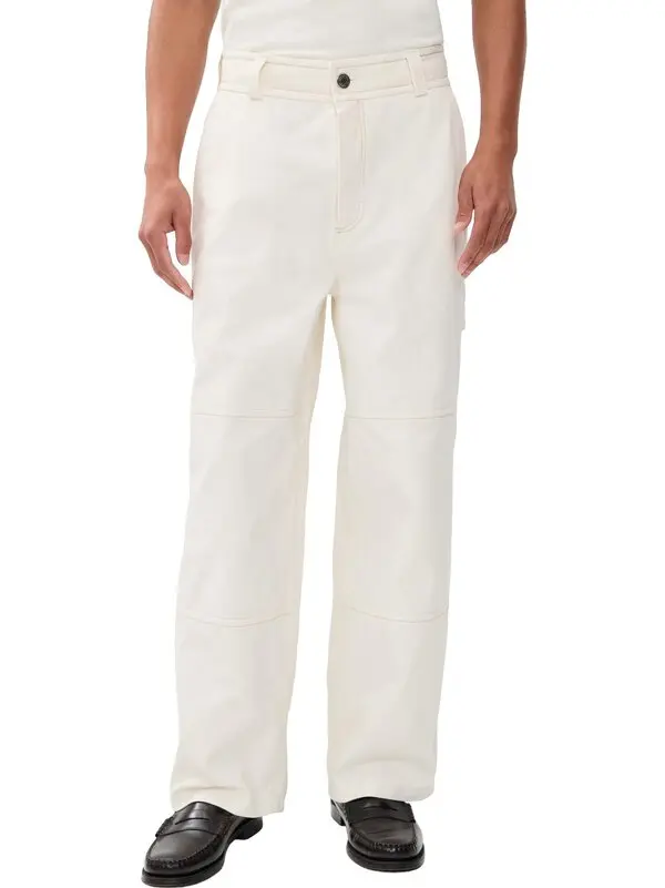 Ami Workwear Trousers - Blanc Creme