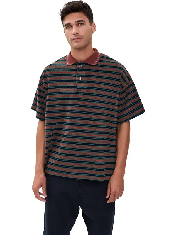 Howlin' Striped Terry Space Polo - Astro Mind