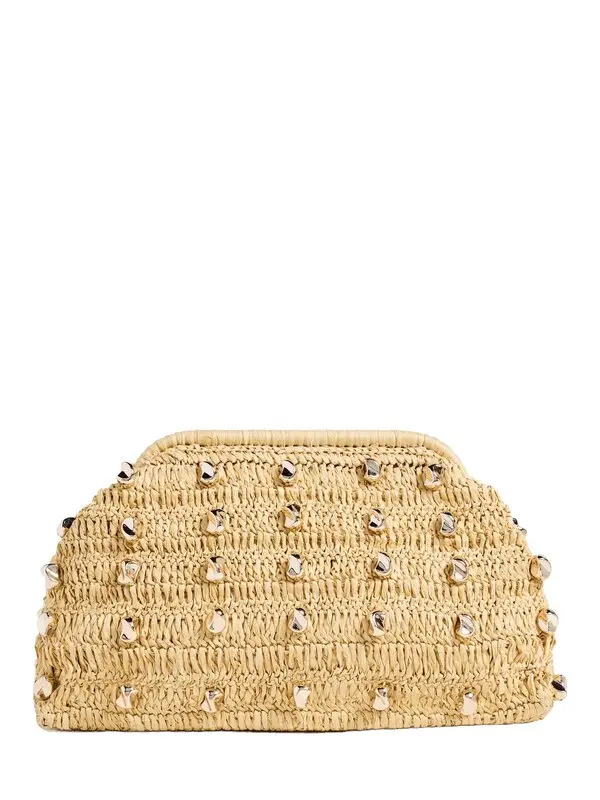 BTB LOS ANGELES Easton Clutch - Natural
