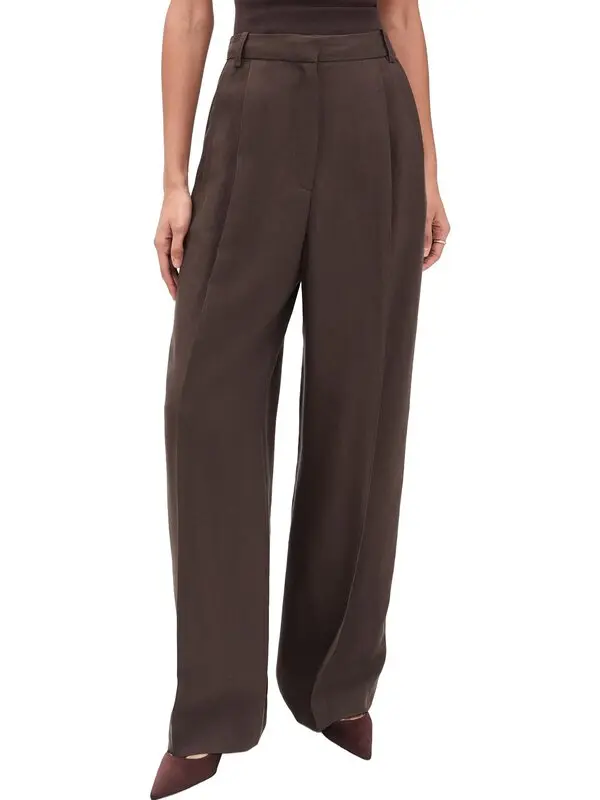 IRO PARIS Helis Trousers - Dark Brown