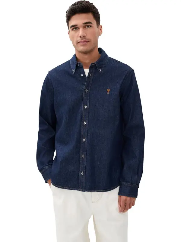 Ami Raw Denim Shirt - Indigo