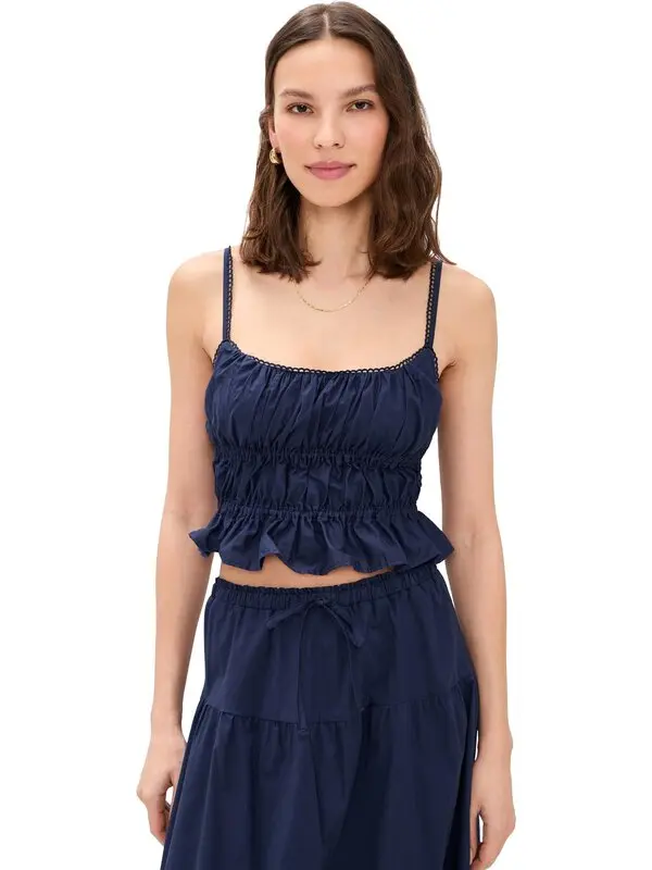 Peixoto Amelia Top - Navy