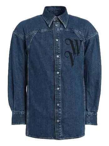 VIVIENNE WESTWOOD Denim Overshirt In Recycled Cotton - Blue
