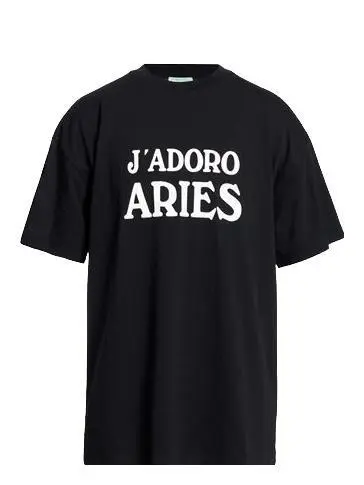 Aries T-shirt Size Cotton - Black