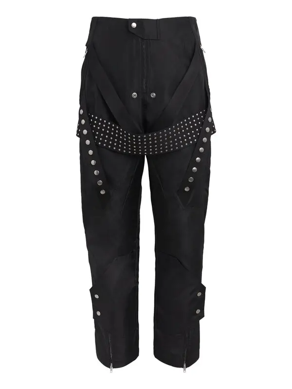 Rick Owens Megastrapped Moto Trousers - Black