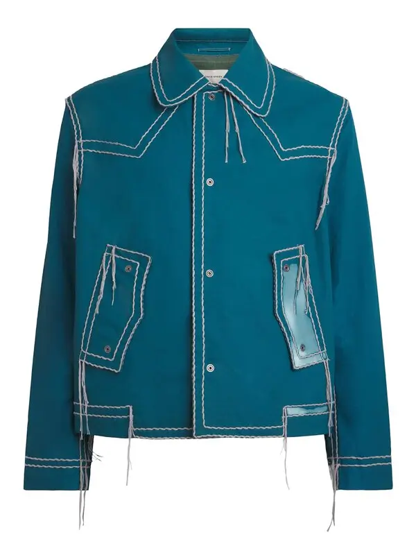 CRAIG GREEN Cotton Worker Jacket - Blue