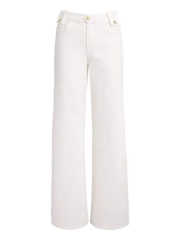 Maje Stretch-cotton Flare Jeans - White