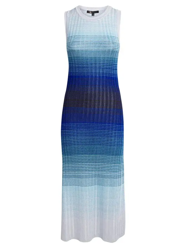 Maje Ombré-knit Maxi Dress - Blue