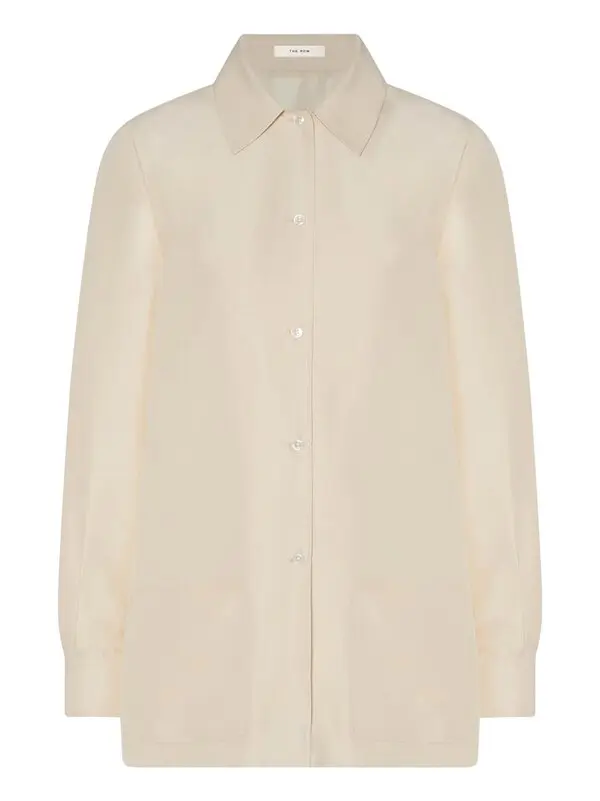 THE ROW Lucetta Silk Shirt - Ivory