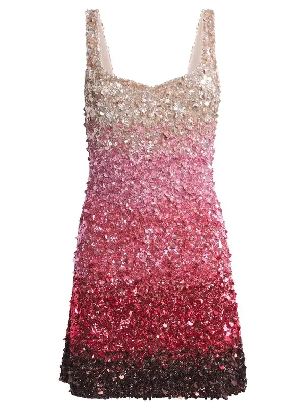 Alice + Olivia Embellished Eve Mini Dress - Pink