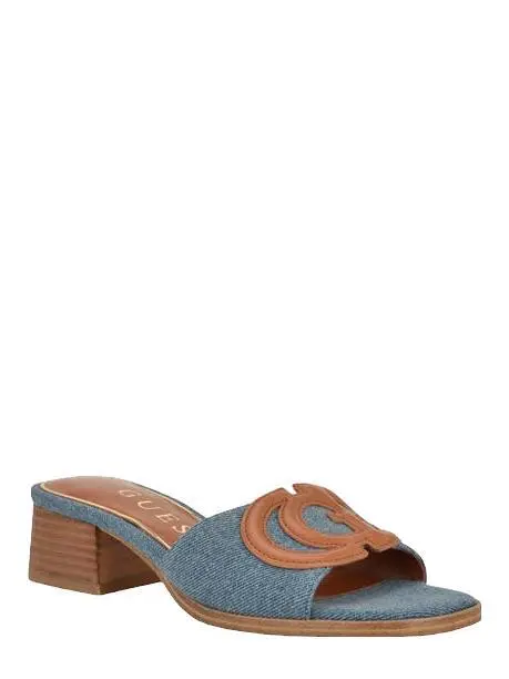 Guess Block Heel Sandal - Medium Blue 420
