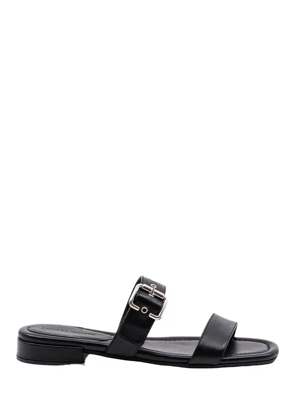 ANDREA GOMEZ Frida Leather Sandals - Black
