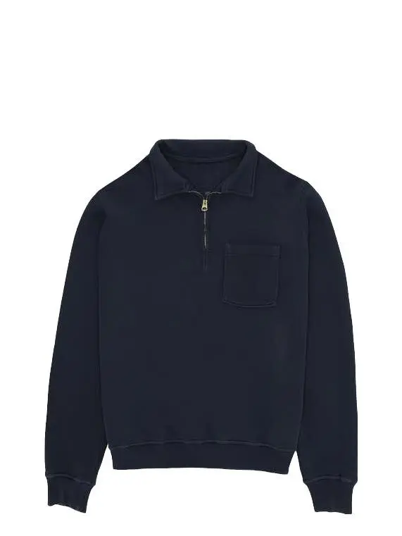 FORTELA Woven Zip-up Sweatshirt - Blue