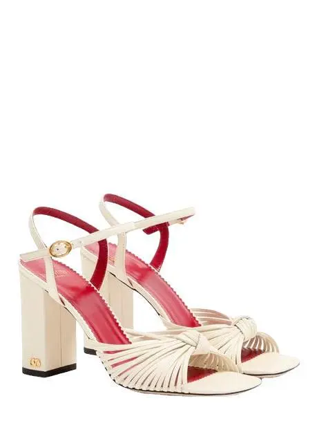 Valentino Garavani Annet Block Heel Sandal - Ivory