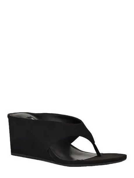 Nine West Jadde Wedge Sandal - Black