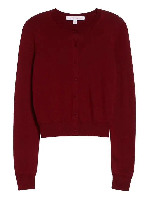 Carolina Herrera Silk And Cotton Cardigan - Rioja