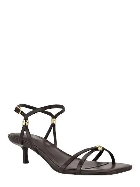Calvin Klein Rivine Ankle Strap Sandal - Dark Brown