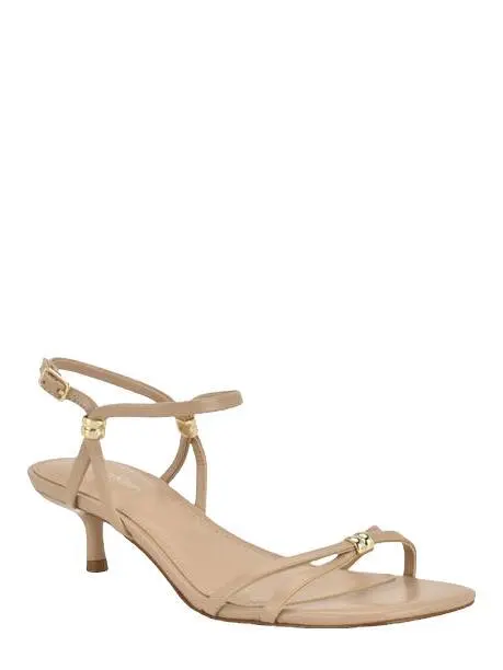 Calvin Klein Rivine Ankle Strap Sandal - Light Natural