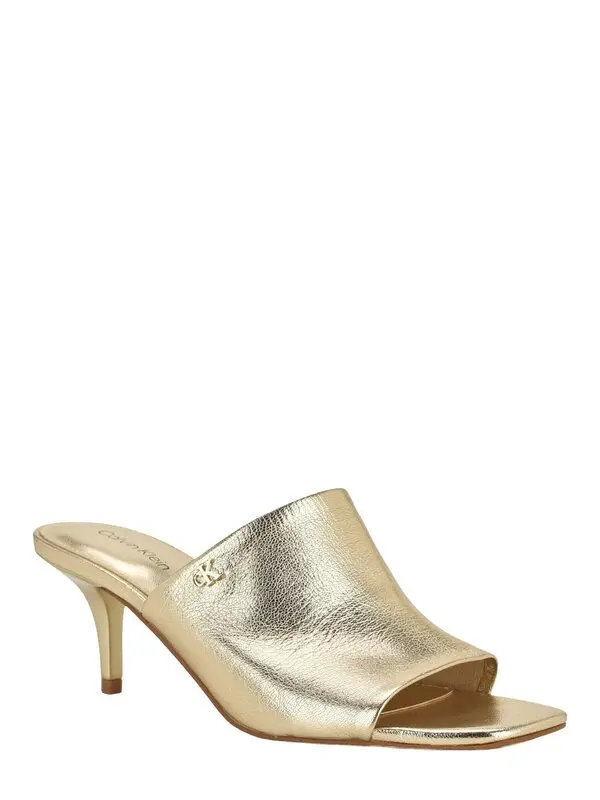 Calvin Klein Chaney Sandal - Gold Leather