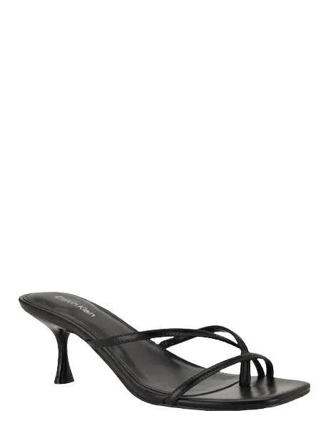Calvin Klein Axella Toe Loop Sandal - Black