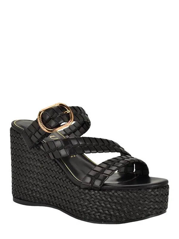 Guess Evana Platform Wedge Sandal - Black 001