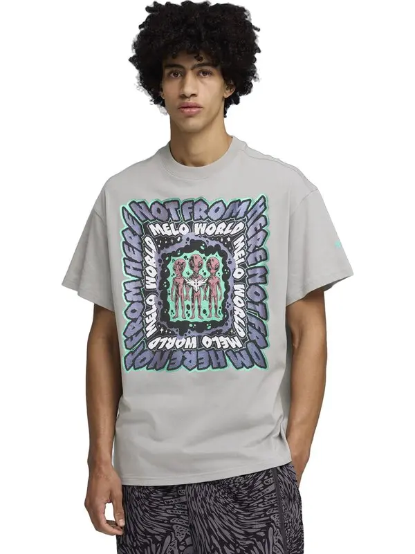 PUMA Melo World T-shirt Ii Oversized T-shirt - Gray
