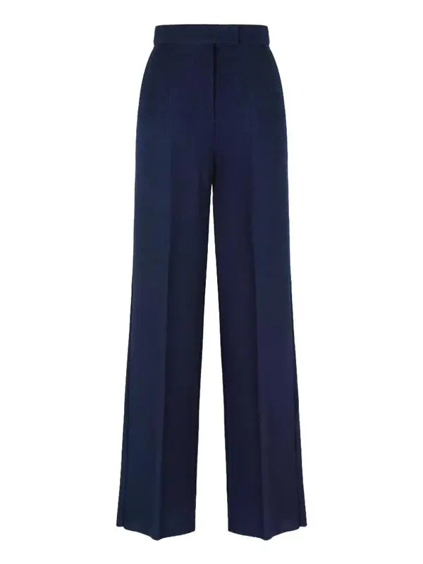 Max Mara Concealed-fastening Trousers - Blue