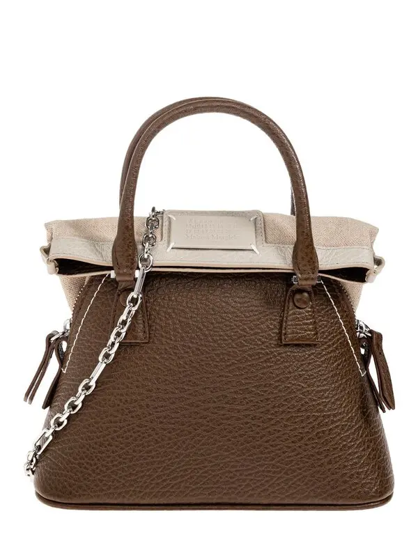 MAISON MARGIELA 5ac Classique Micro Handbag - Brown