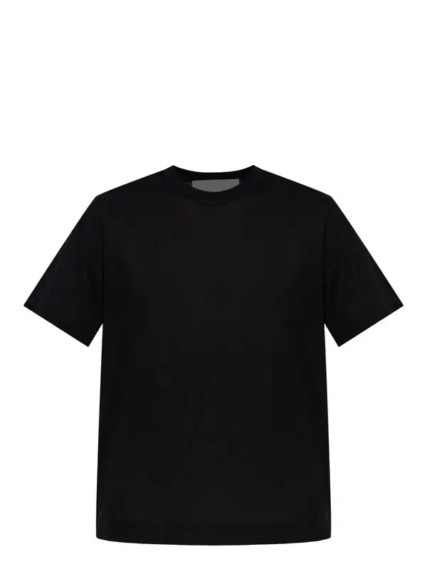 Ami T-shirt With Embroidered Logo - Black