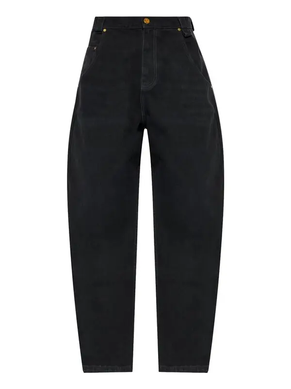 WILLY CHAVARRIA Wide-leg Jeans - Black