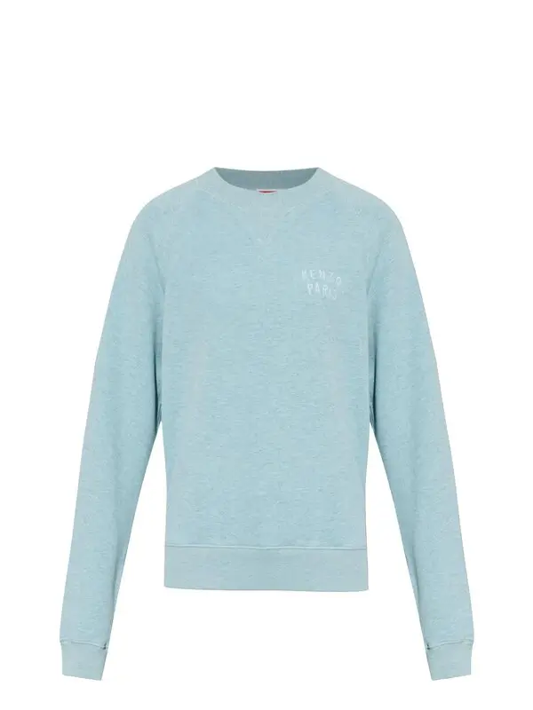 Kenzo Sweatshirt With Embroidered Logo - Blue