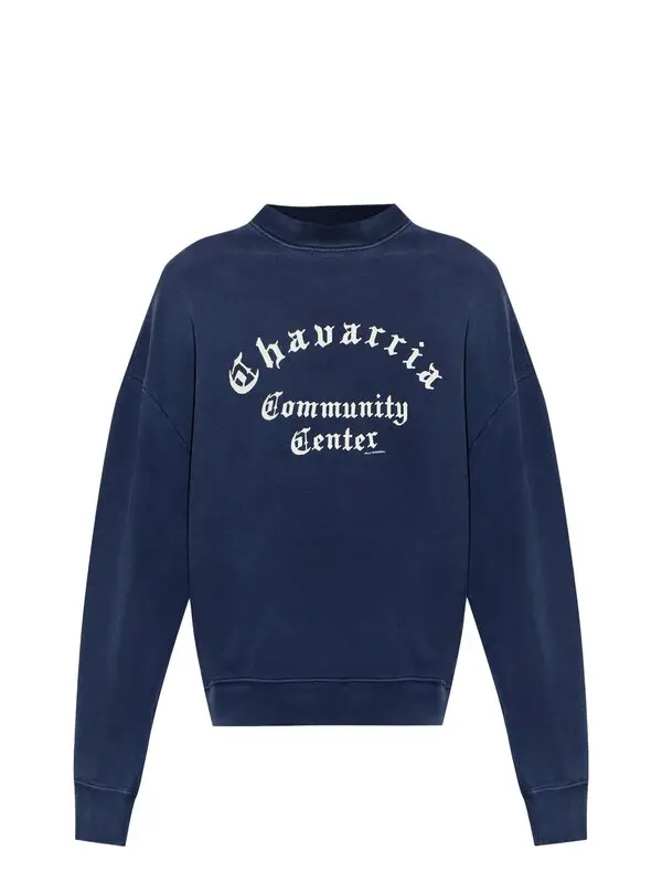 WILLY CHAVARRIA Sweatshirt With Print - Navy Blue