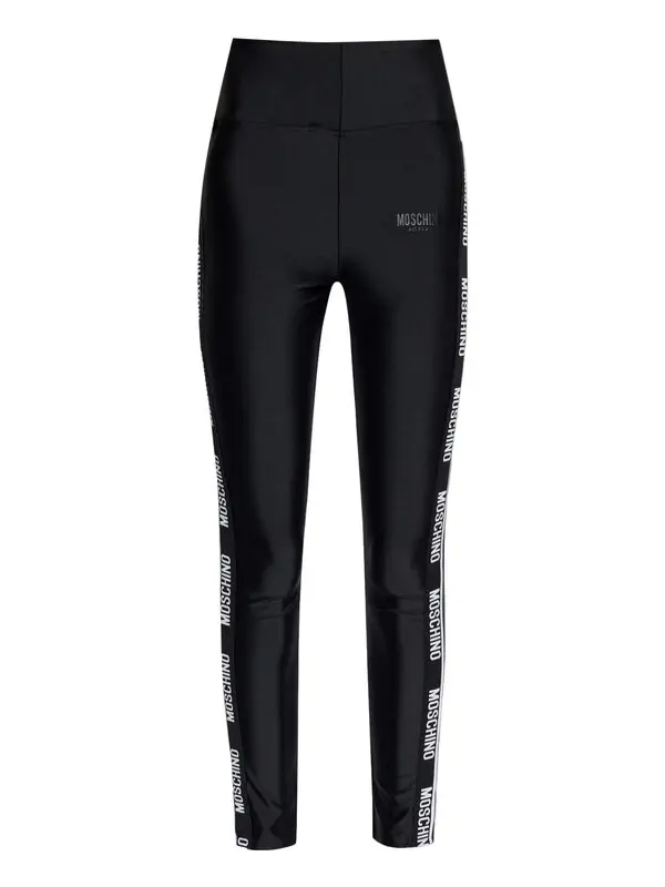 Moschino Logo Leggings - Black