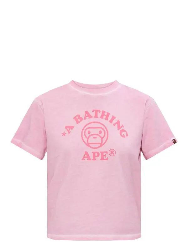 A BATHING APE Logo T-shirt - Pink