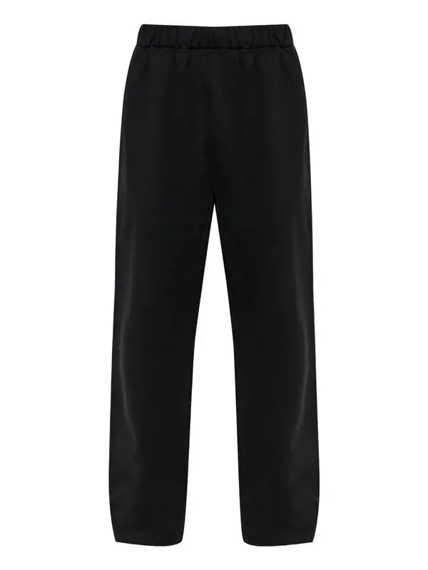 Jacquemus Sweatpants With Embroidered Logo - Black