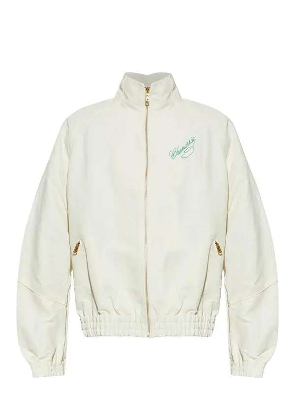 WILLY CHAVARRIA Jacket With Embroidered Logo - Cream