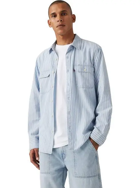 LEVI'S Jackson Worker Overshirt - Cannita Stripe