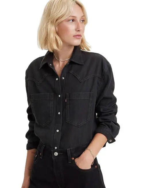 LEVI'S Teodora Western Shirt - Dark Ages