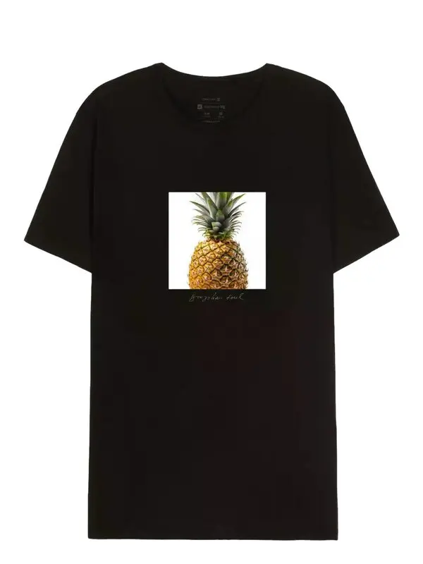 OSKLEN Pineapple-print T-shirt - Black
