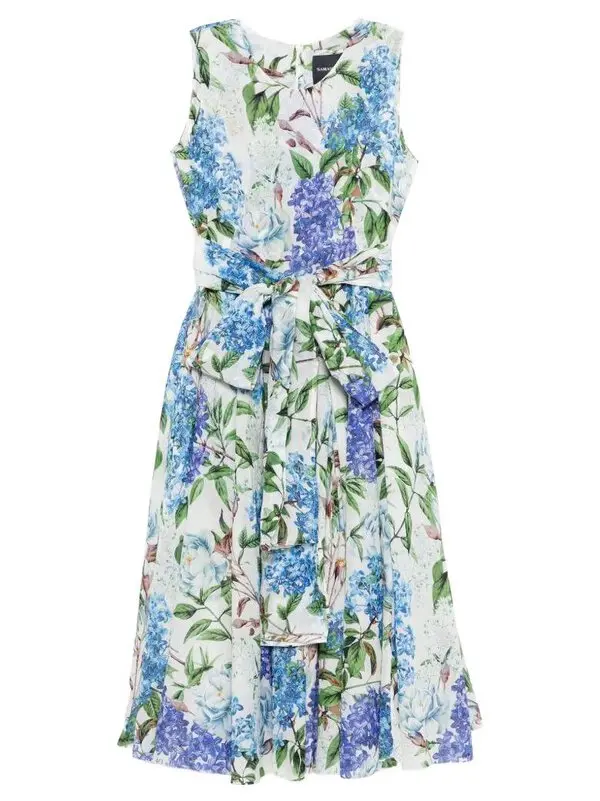 Samantha Sung Aster Cotton Midi Dress - Sky Blue