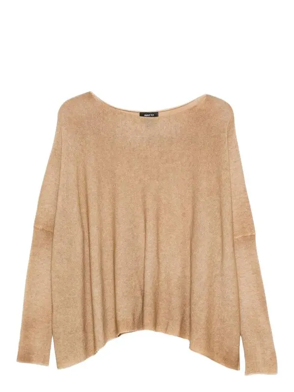 Avant Toi Cashmere Oversized Sweater - Brown