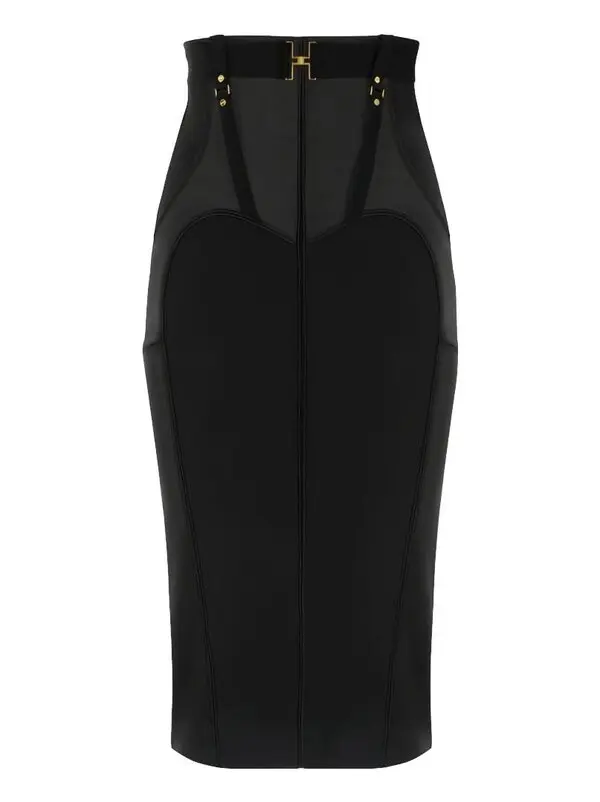Elisabetta Franchi Midi Skirt - Black