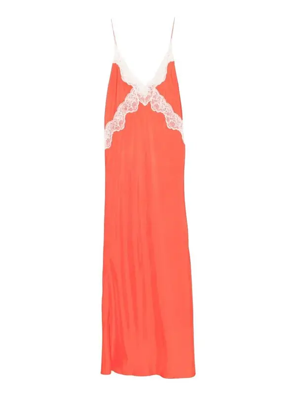 FORTE_FORTE Long Slip Dress - Red